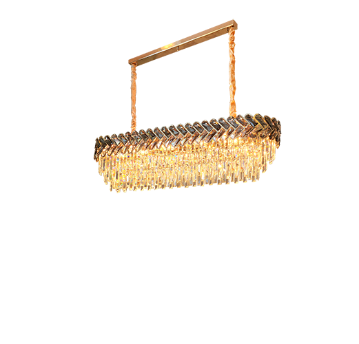 LUXURY ISLAND MODERN CRYSTAL FIN 120 CM CHANDELIER - Linz Lighting